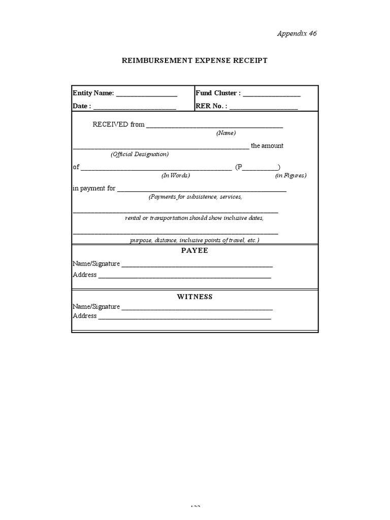 Appendix 46 RER | PDF