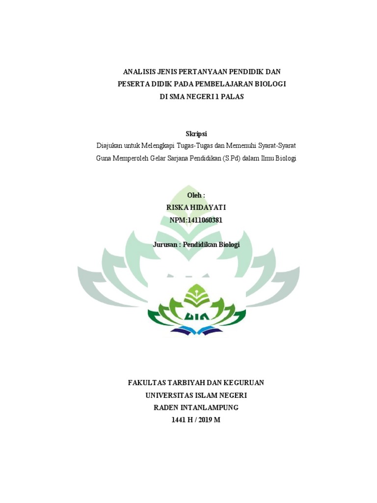 Skripsi Full | PDF | Kajian Bahasa Asing