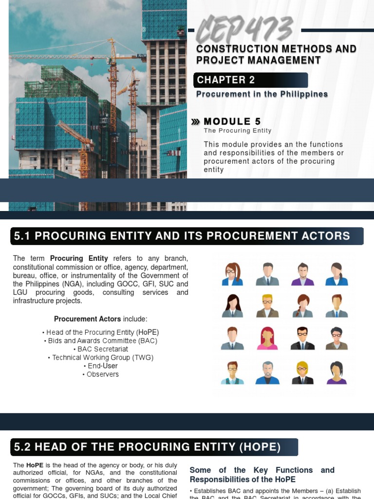 The Procuring Entity | PDF | Procurement | Business The Procuring Entity | PDF | Procurement | Business