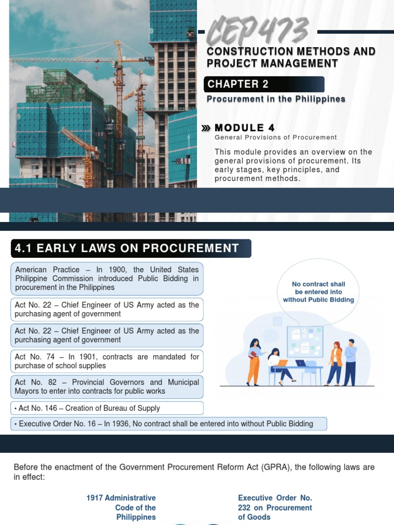Philippine Procurement Overview | PDF | Procurement | Treaty