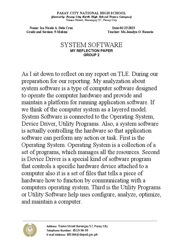 Reflection Paper | PDF