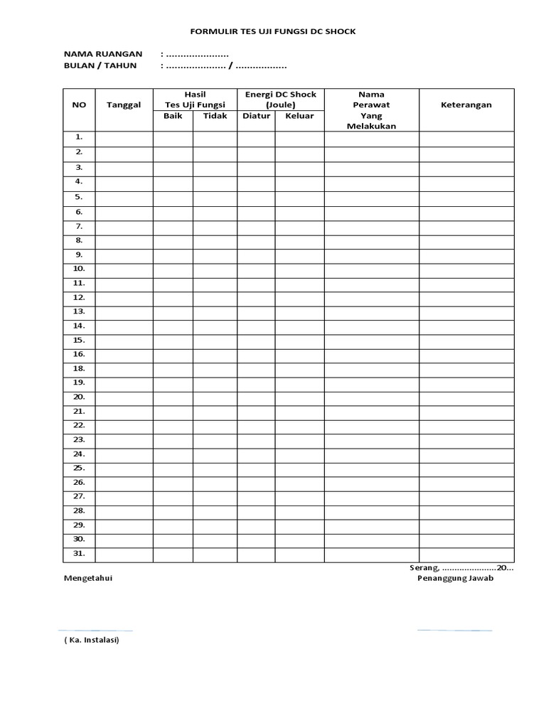 Tes Uji Fungsi DC Shock | PDF