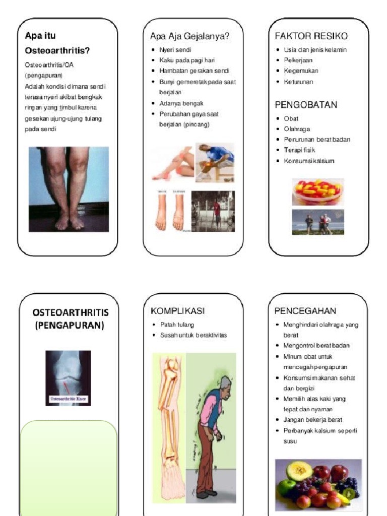 Leaflet Osteoathritis Pdf
