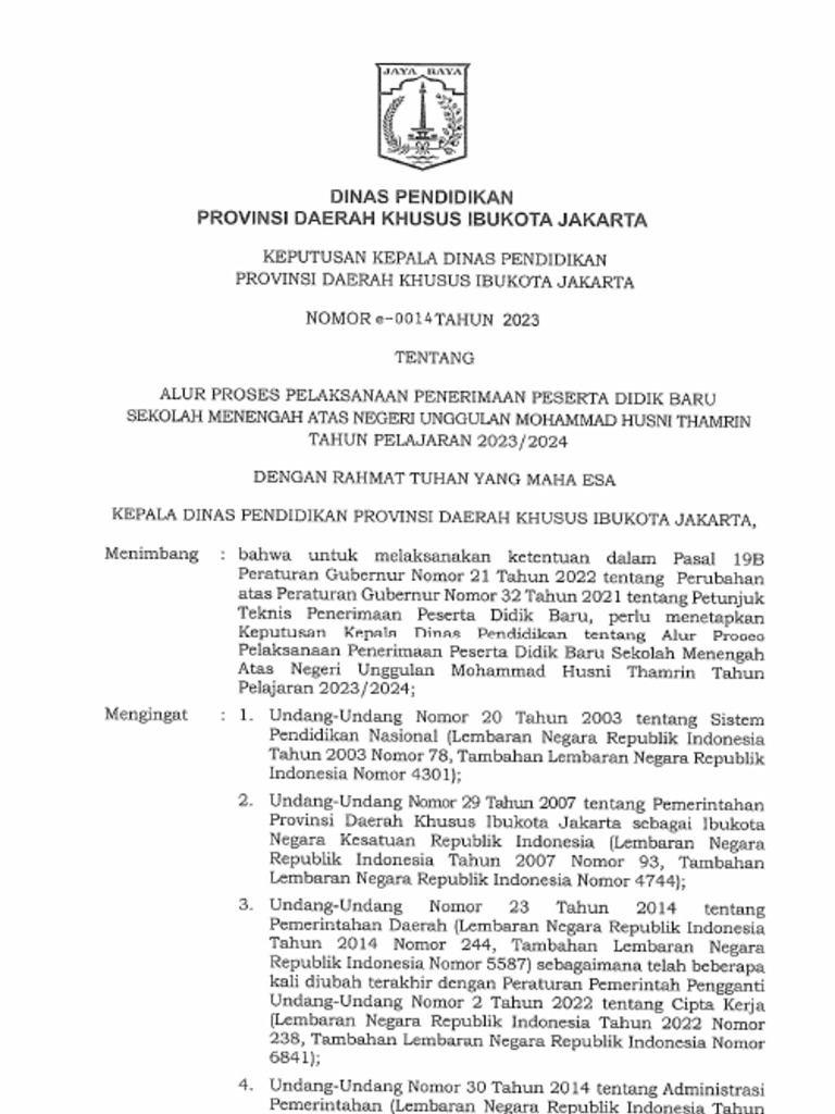 Juknis PPDB Smanu MHT 2023 | PDF