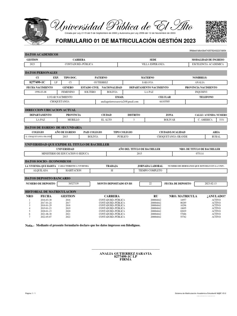 Formulario de 01 Mat | PDF