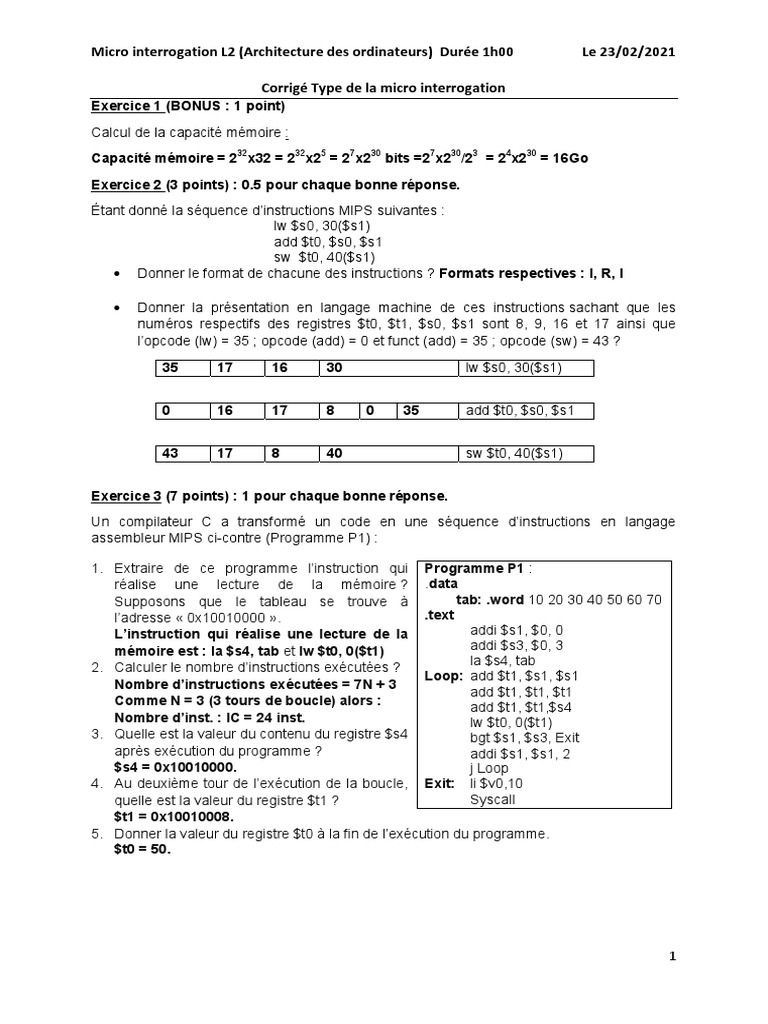 Corrigé | PDF | Programme informatique | Programmation