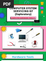 Tools in Computer Hardware Servicing | PDF