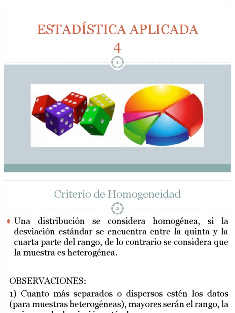 04 Criterios de Homogeneidad, Cuartiles, Deciles y Percentiles | PDF ...