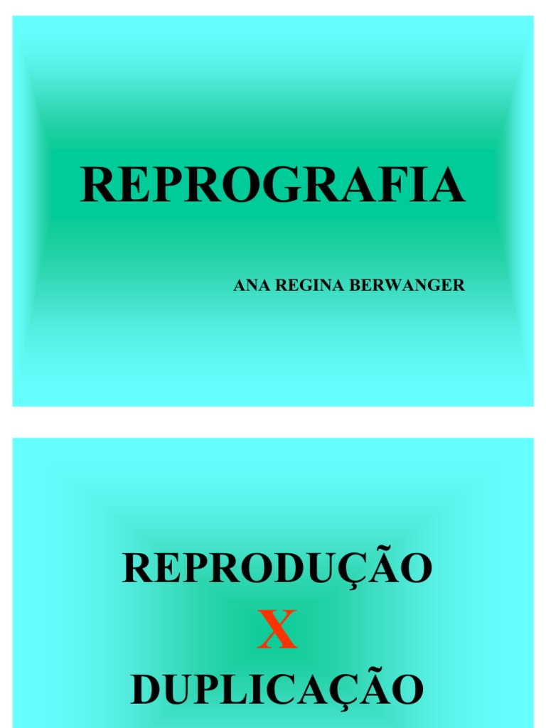 Reprografia | PDF | Impressão | Papel
