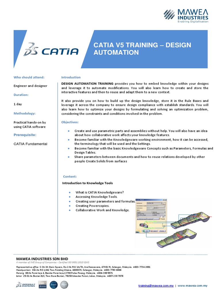 Catia V5 Basic Design Automation | PDF | Computer Science | Systems ...