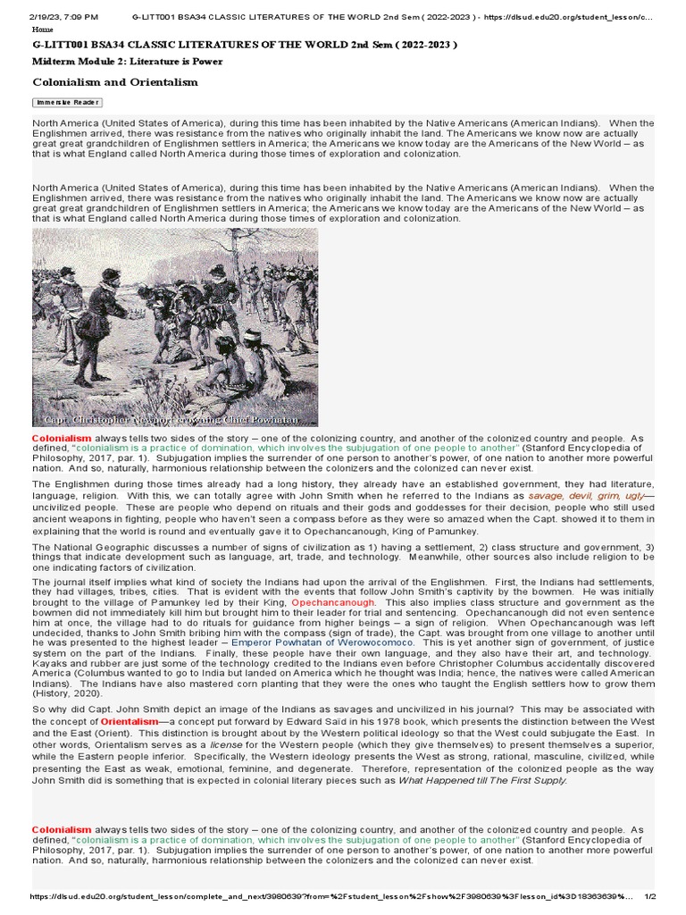 Mod 2 Litt 2 | PDF | Colonialism