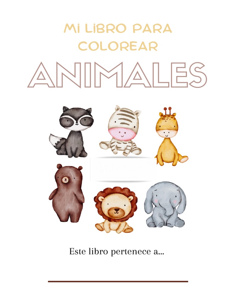 Mi Libro para Colorear | PDF | marrón | Verde