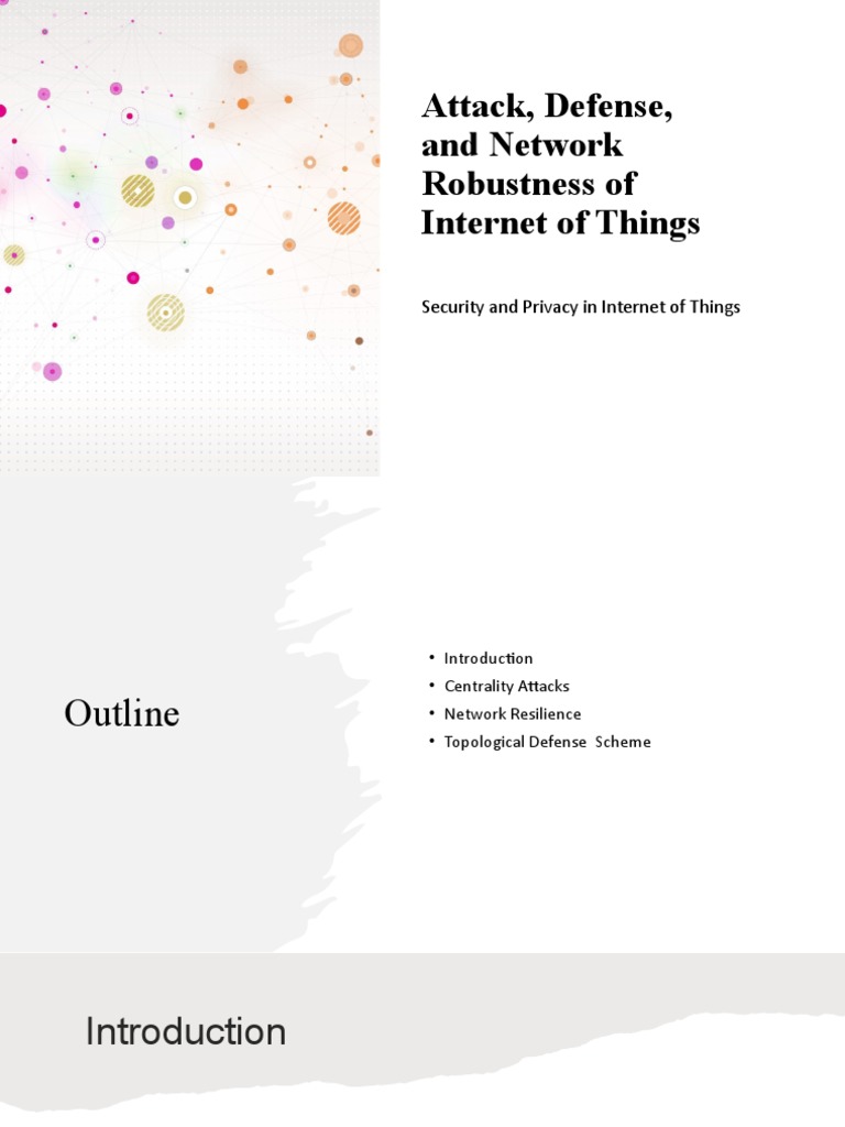 10 Network Robustness In Iot Pdf Internet Of Things Computer Network 