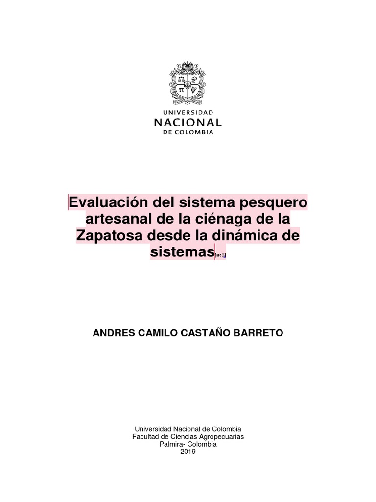 Andres Camilo Castaño Barreto | PDF | Teoría de sistemas | Humedal