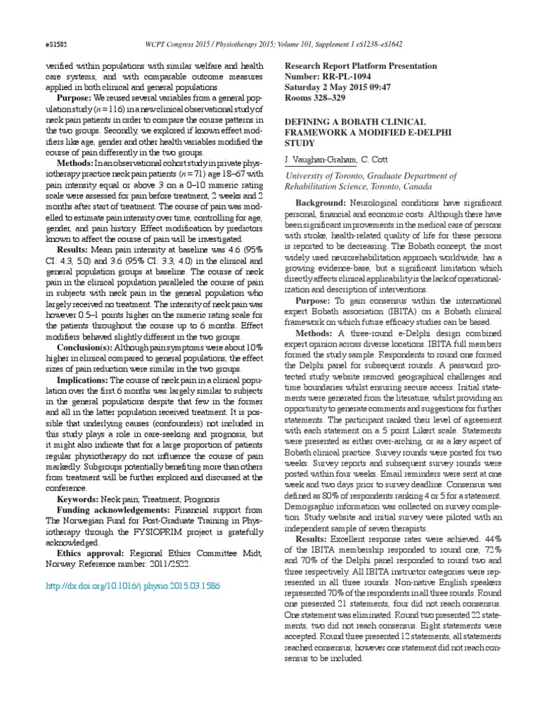 Defining A Bobath Clinical | PDF | Pain | Systematic Review Defining A Bobath Clinical | PDF | Pain | Systematic Review