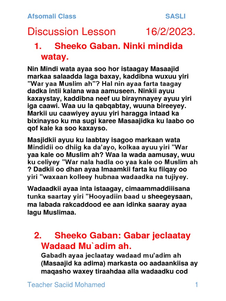 2 Sheeko Gaban 18th Feb 2023 | PDF