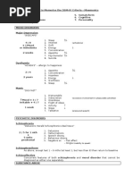 DSM V MNEMONICS | PDF | Generalized Anxiety Disorder | Mental Disorder