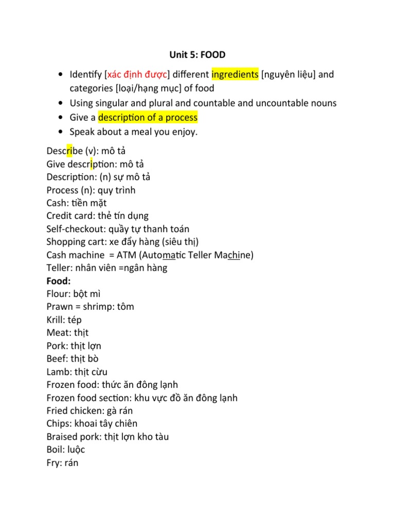 Unit 5 - Teacher NOTES | PDF