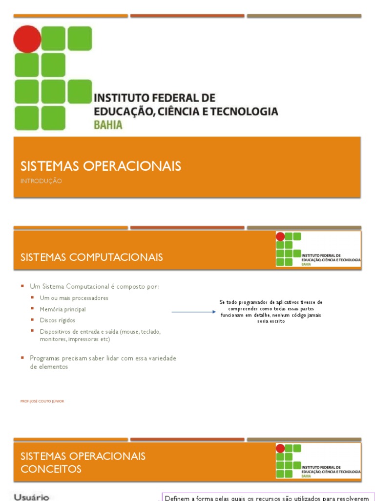 Aula 1 - Introducao SO | PDF | Sistema operacional | Mainframe Aula 1 - Introducao SO | PDF | Sistema operacional | Mainframe