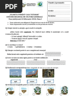 Subiect Comper Romana EtapaI 2022 2023 ClasaI | PDF