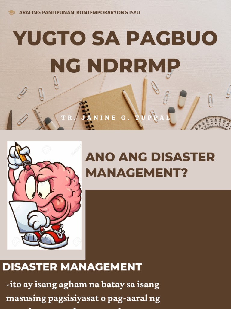 Yugto Sa Pagbuo NG NDRRMP | PDF