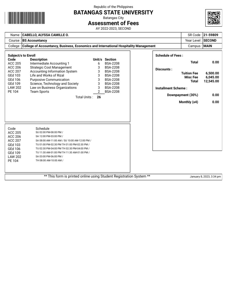 Second Sem - Bsa 2208 | PDF