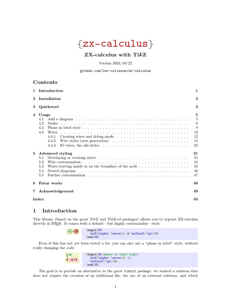 ZX Calculus | Download Free PDF | Software Release Life Cycle | Computing ZX Calculus | Download Free PDF | Software Release Life Cycle | Computing