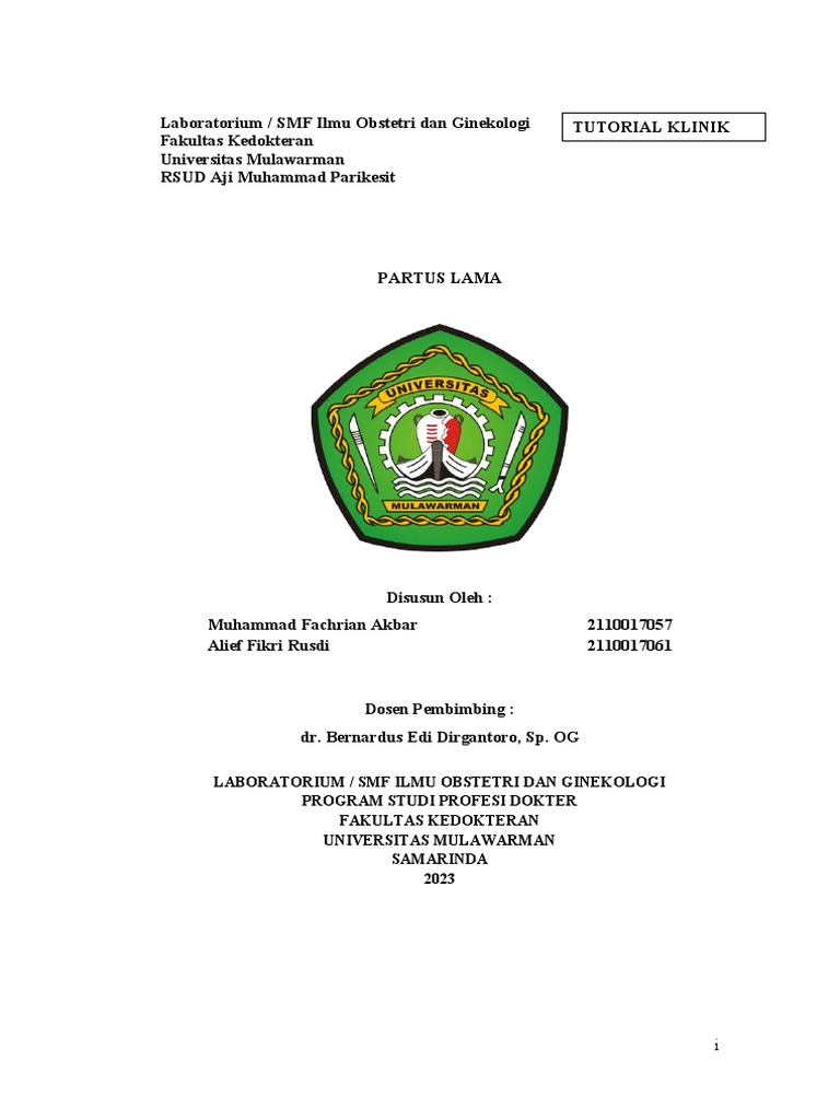 Penanganan Partus Lama di Obstetri | PDF