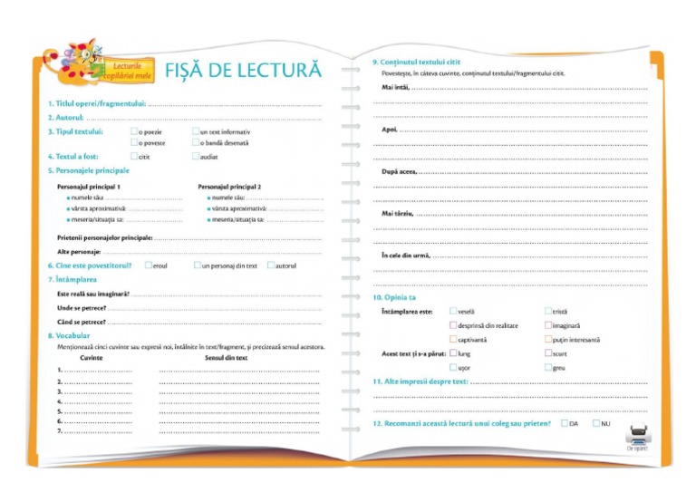 Fisa de Lectura | PDF