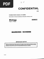 Biology Paper 2 GCE - 2024 | PDF