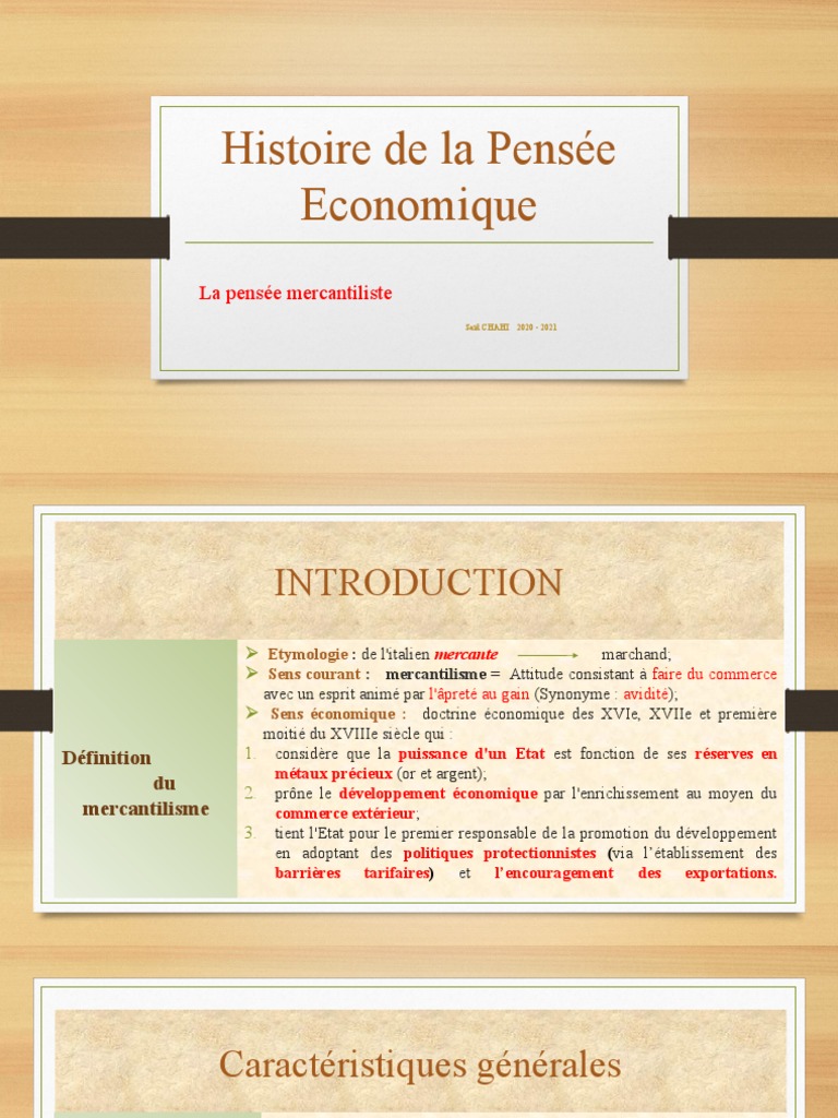 Le Mercantilisme | PDF | Mercantilisme | Économie