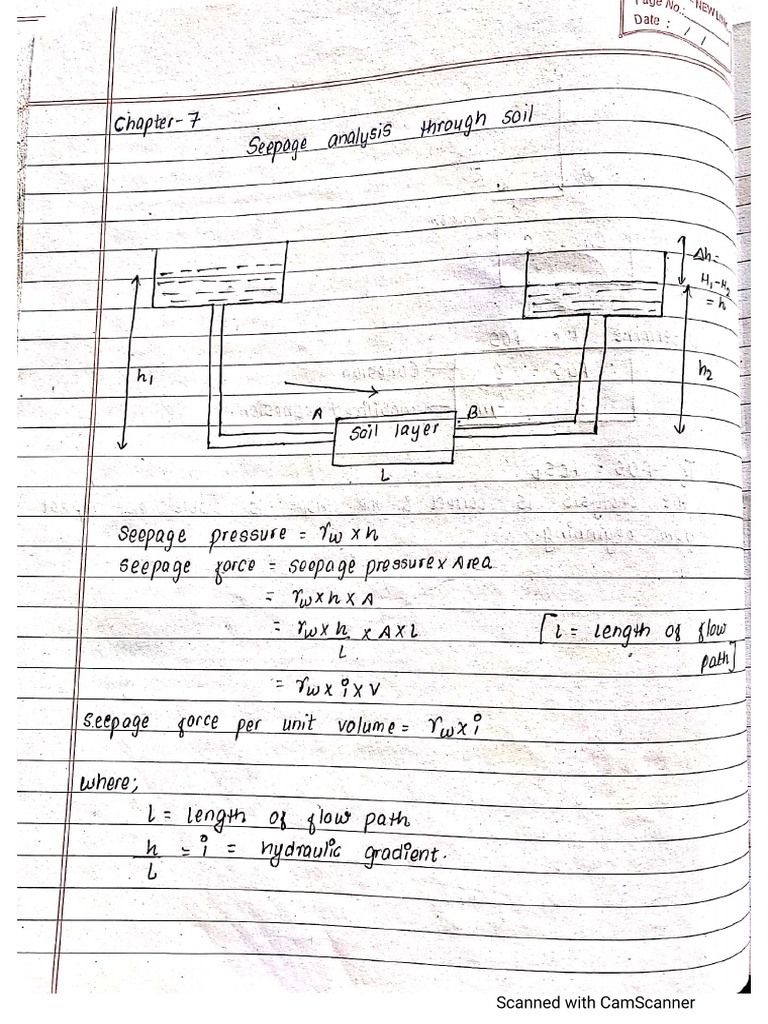 Chapter 7 Seepage Through Soils | PDF