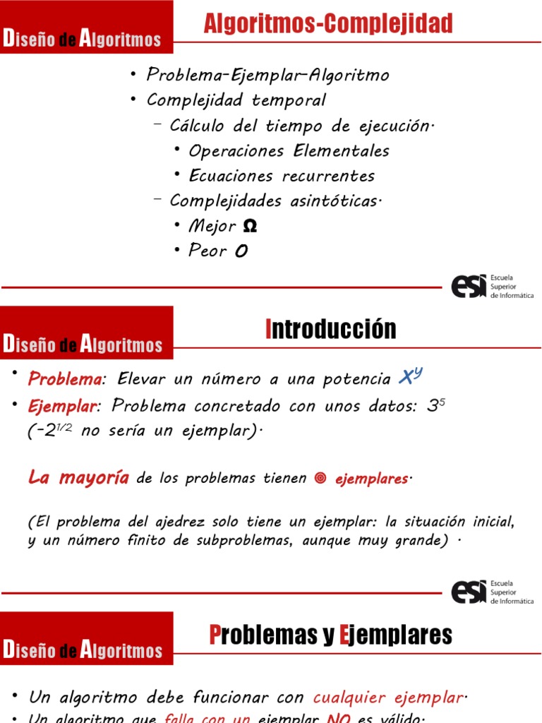 Complejidad | PDF | Algoritmos | Lenguaje de programación