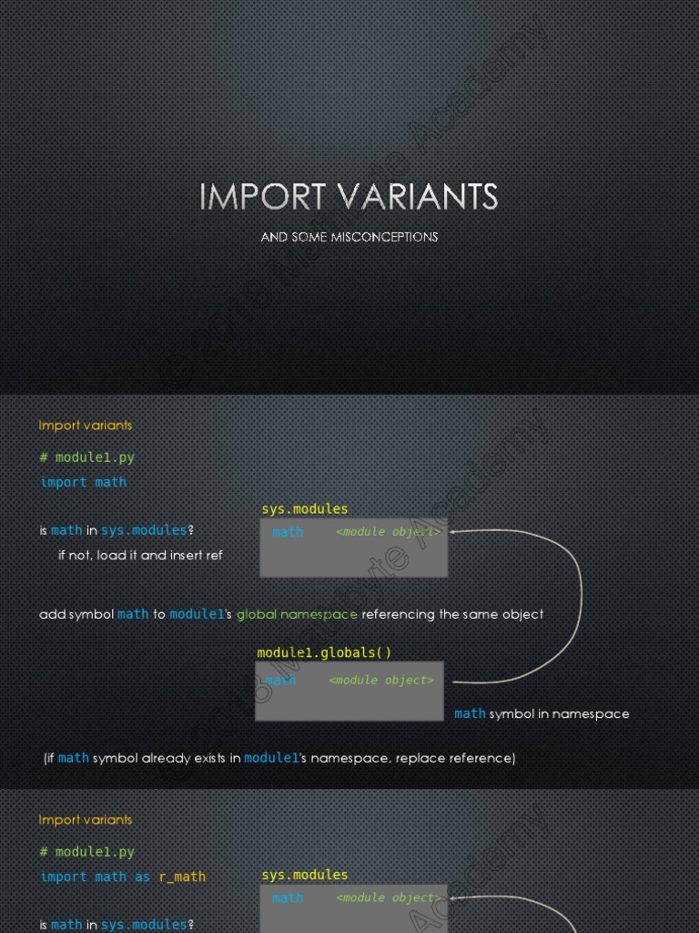 5.1 05 - Import Variants PDF | PDF | Namespace | Computer Programming 5.1 05 - Import Variants PDF | PDF | Namespace | Computer Programming