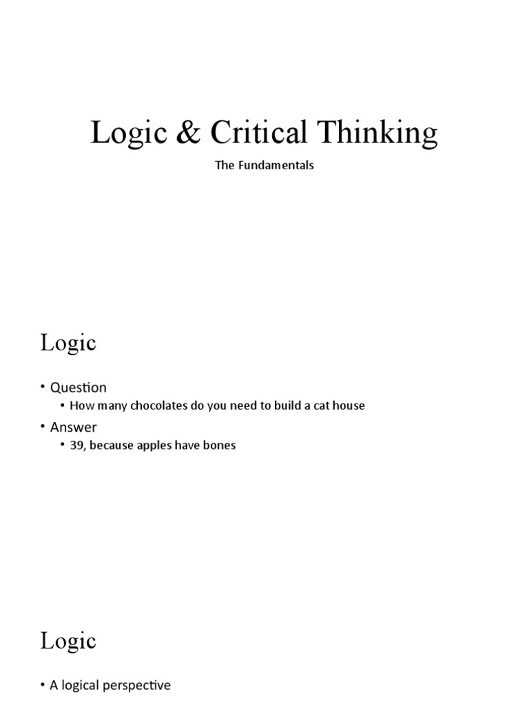 Session 1 - 2 | PDF | Logic | Thought