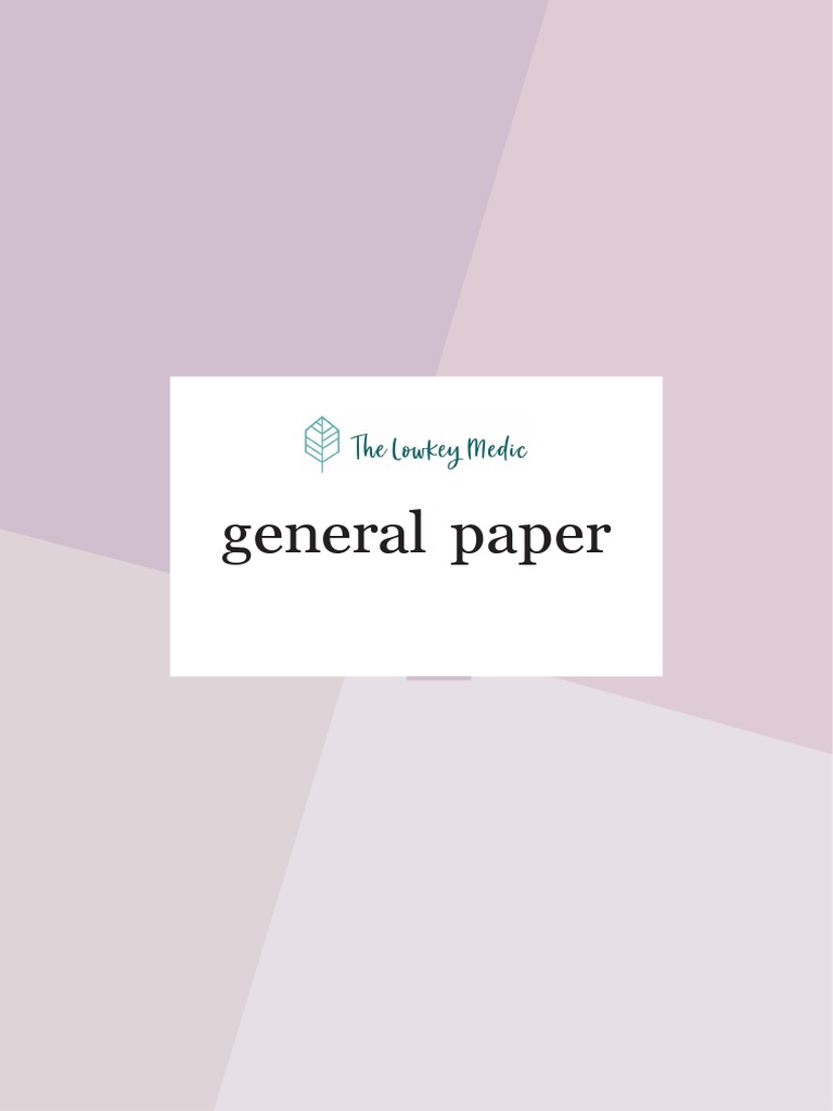 H1 General Paper Content Notes Science and Technology | PDF ...