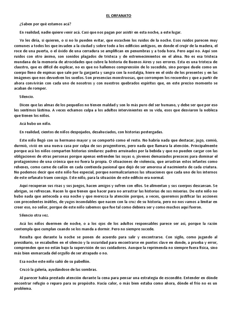 ORFANATO DE BUENOS AIRES | PDF