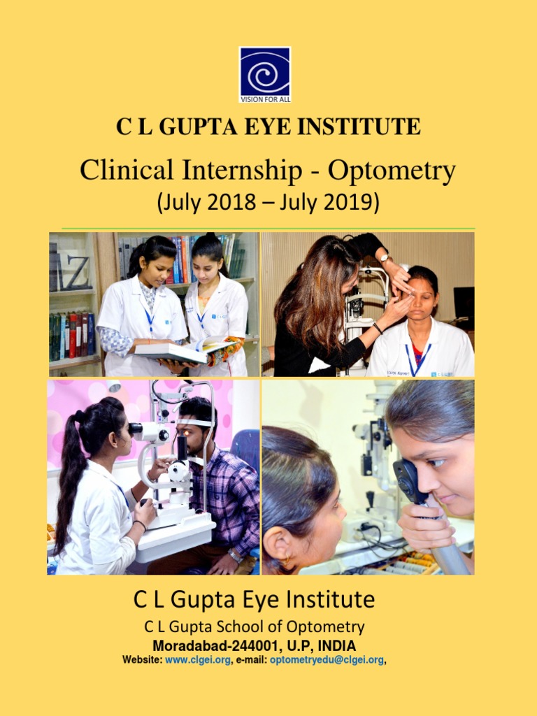 Internship Brochure - 2018 | PDF | Optometry | Vision