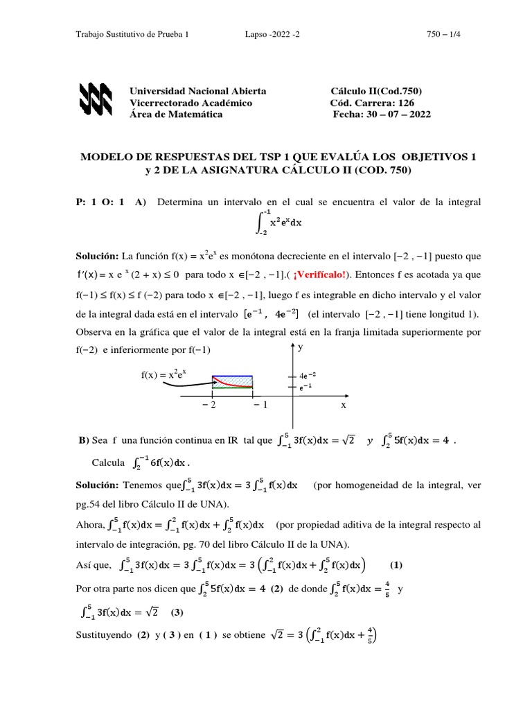M750 TSP1 22-2 | PDF | Integral | Matemática Elemental