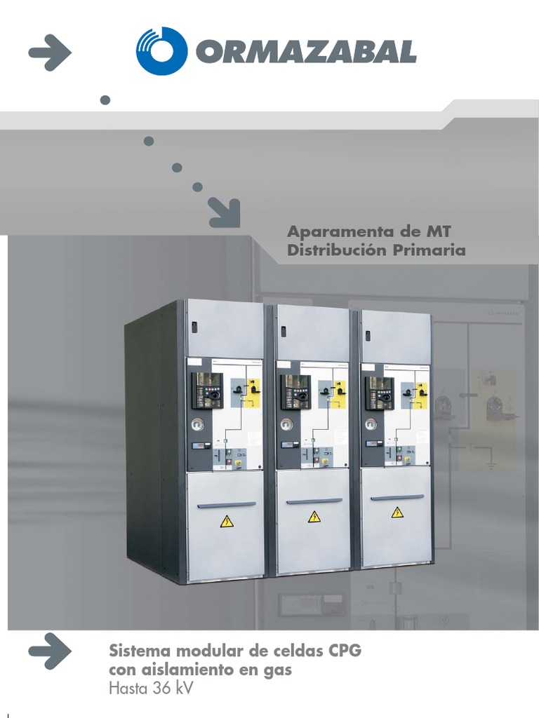 Sistema Modular de Celdas en Gas ORMAZABAL | PDF | Transformador | Fusible (Eléctrico)