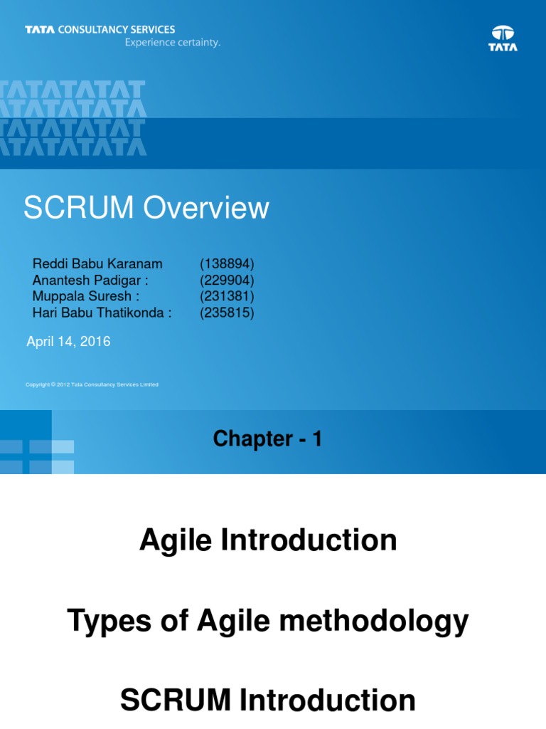 SCRUM Overview | PDF | Scrum (Software Development) | Agile Software Development