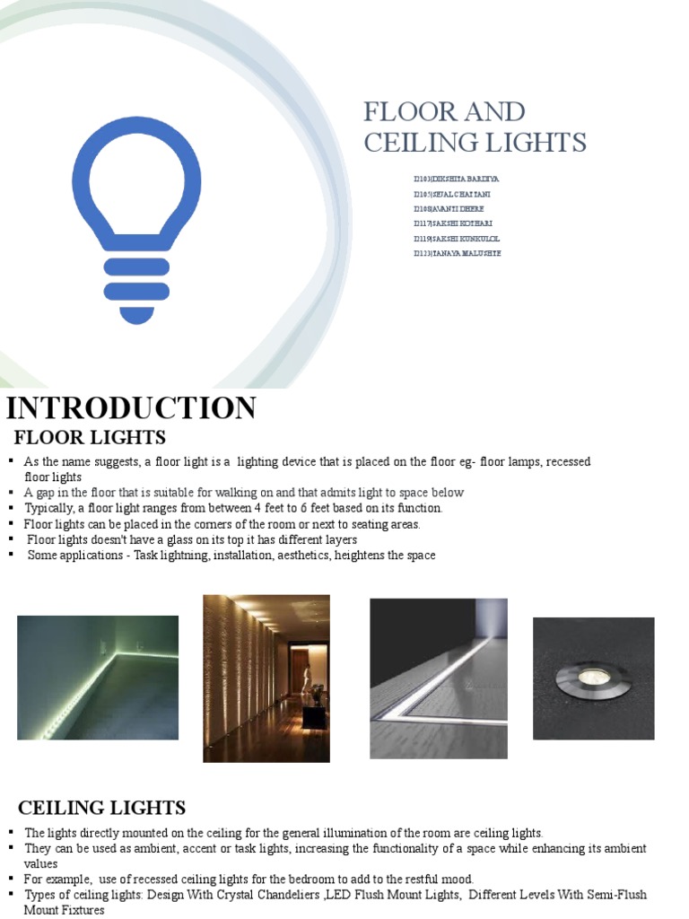 Floor & Ceiling Lights | PDF | Architectural Elements | Interior Design