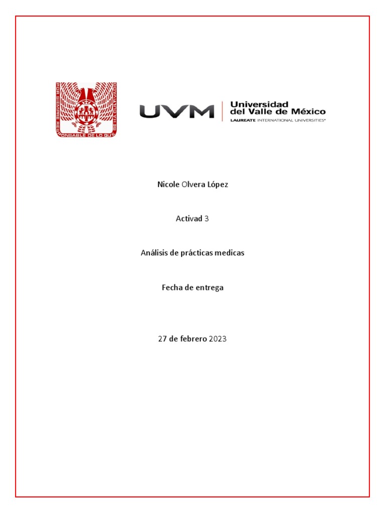 Nicole Olvera Actividad 3 | PDF