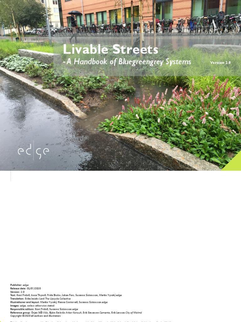 Livable Streets A Handbook of Bluegreengrey Systems Version 2.0 | PDF | Stormwater | Soil