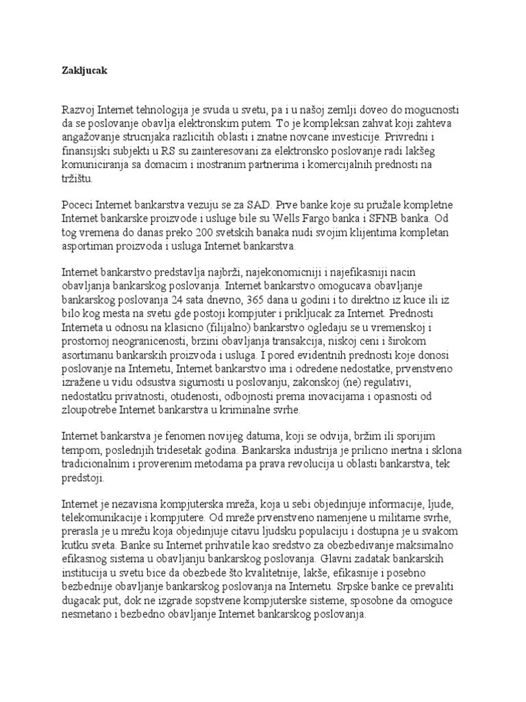 Zakljucak | PDF