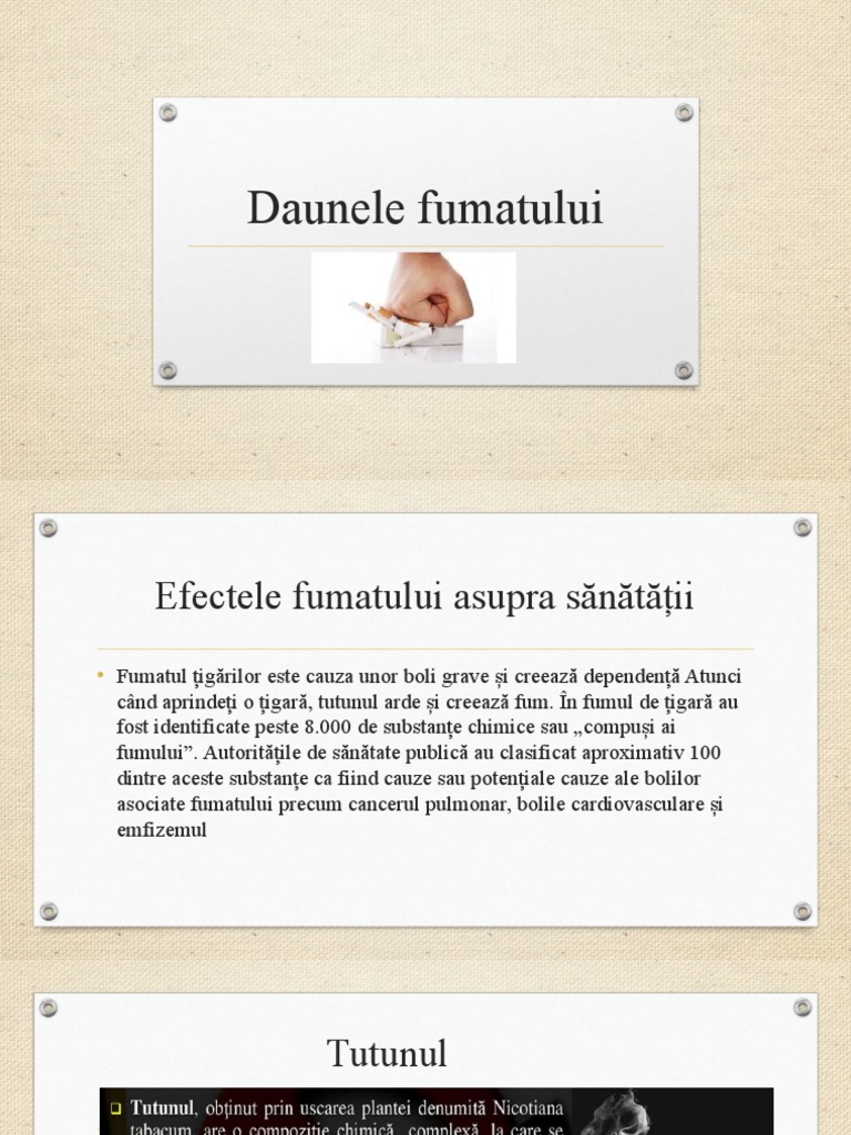 Daunele Fumatului | PDF