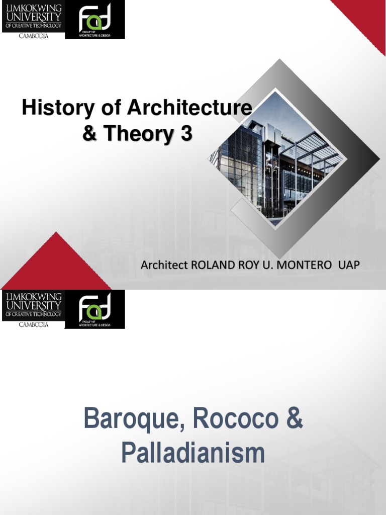 Lecture 2 - Baroque, Rococo and Paladianism | PDF | Baroque | Aesthetics