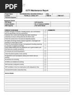 CCTV Monitoring Report | PDF | Business | Finance & Money Management