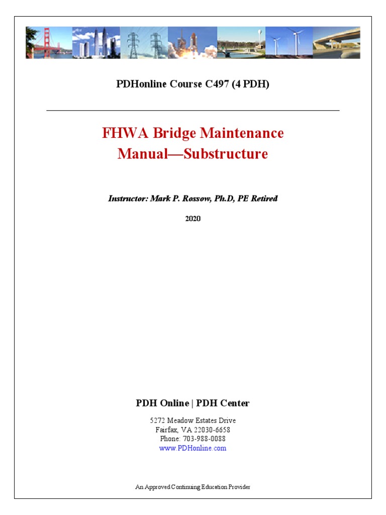 Bridge Maintenance Manual Substructure | PDF | Deep Foundation | Concrete