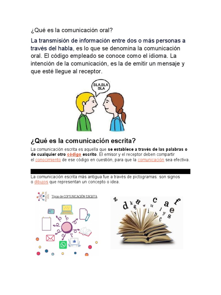 Qué Es La Comunicación Oral | PDF | Comunicación | Comunicación humana